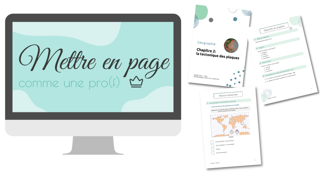 Inspiration | 10 mises en page pour tes cours - Clic & Déclics